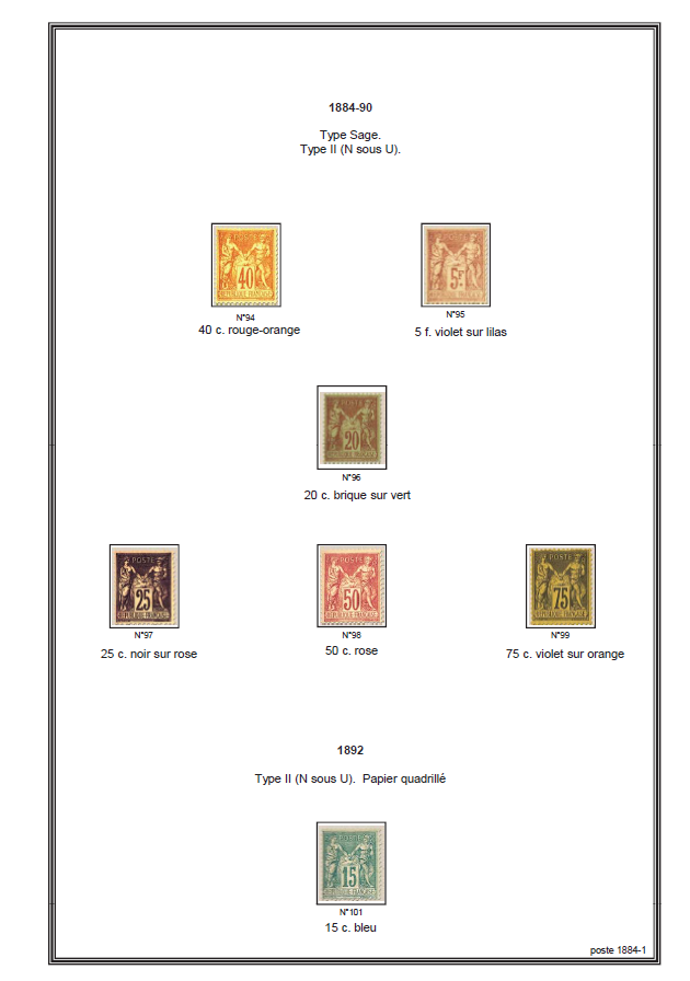 Album Timbres France 1898 - 2008 format PDF à imprimer - Philatimbre.fr